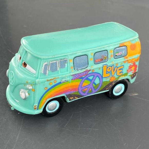Other | Disney Pixar Cars Volkswagen 6s Van Fillmore Plastic Van | Poshmark